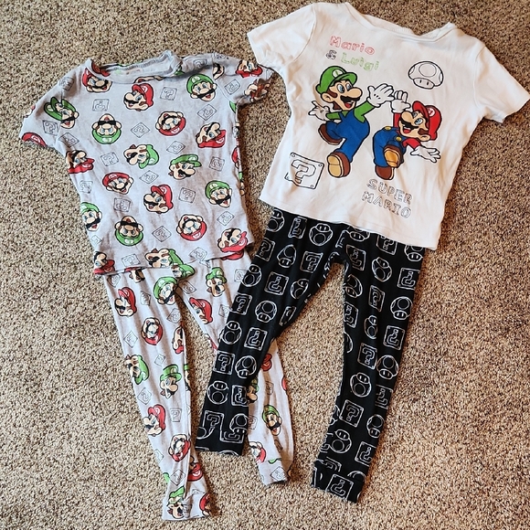 Nintendo | Pajamas | Super Mario Two Themed Pajama Set | Poshmark